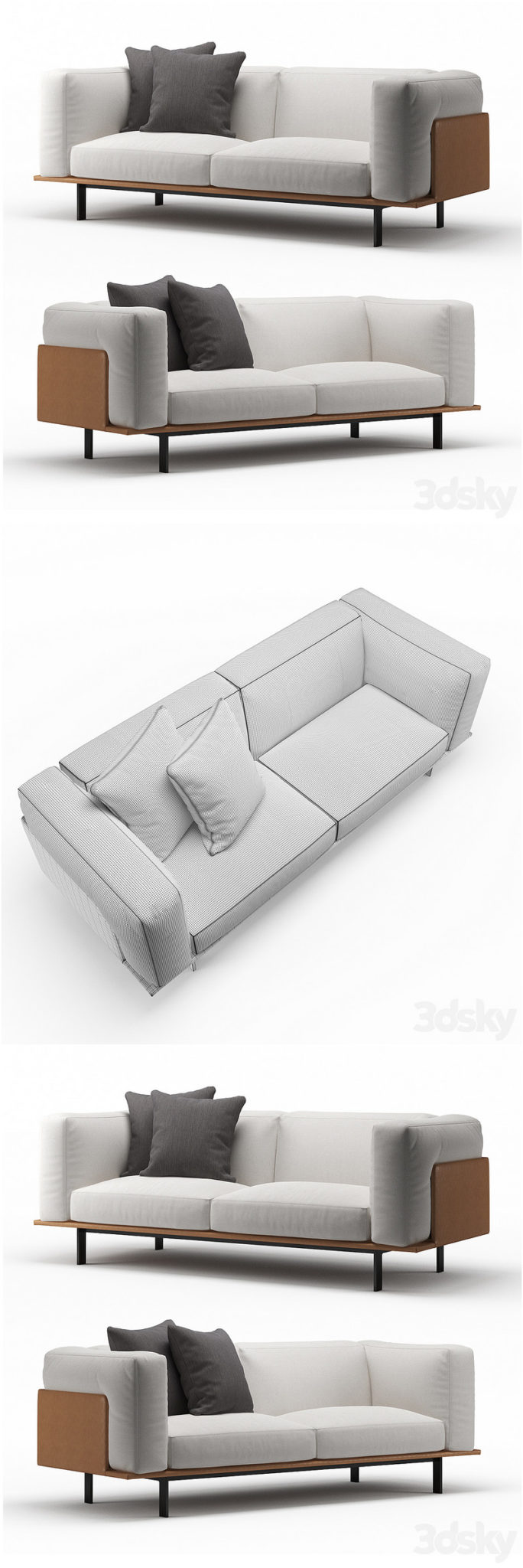 Desire FX 3d models | Recess Linteloo 3 seater – 3D Model