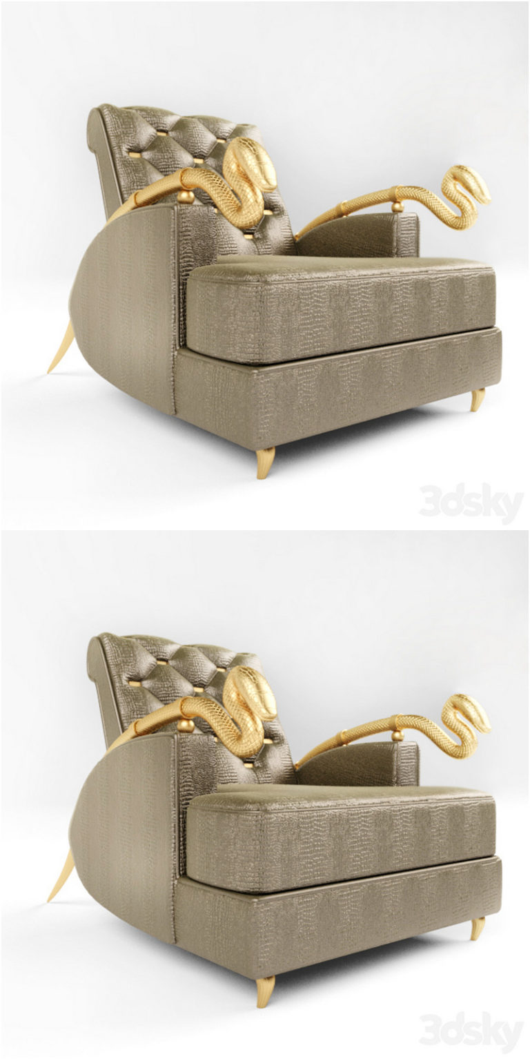 Desire FX 3d models | Roberto cavalli snake chair – 3D Model