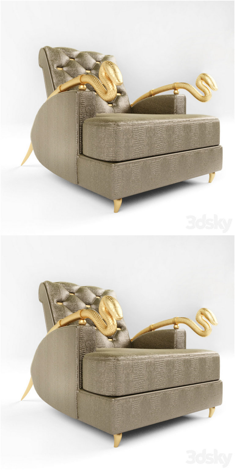 Desire FX 3d models | Roberto cavalli snake chair – 3D Model