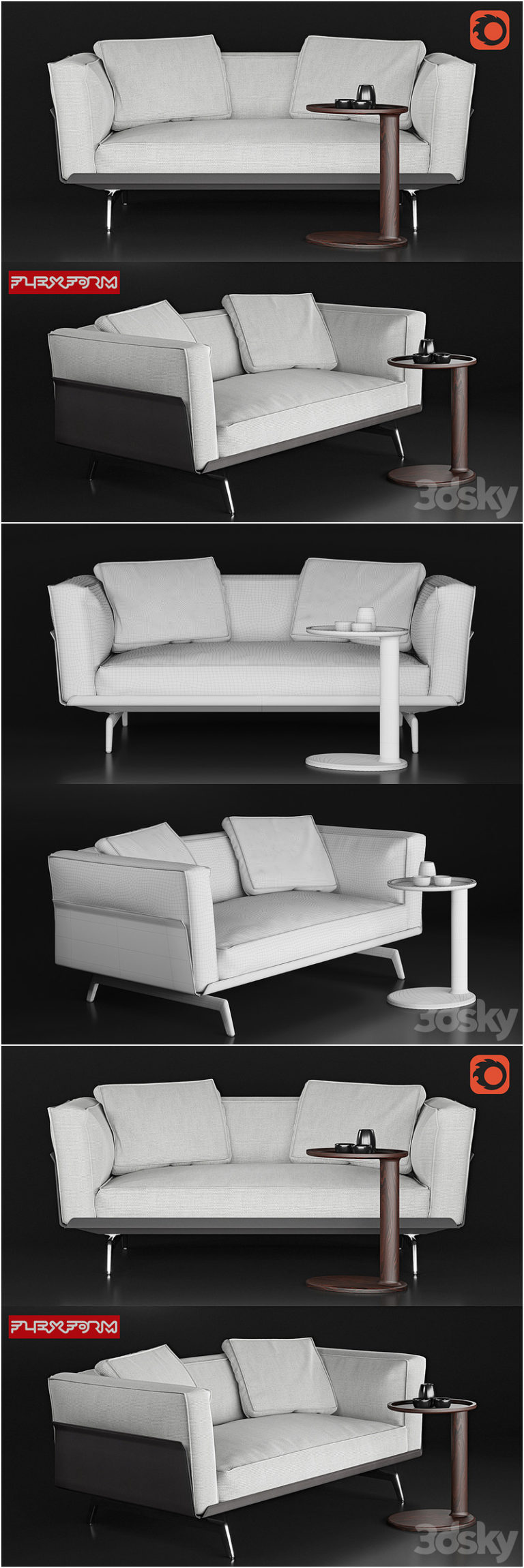 Desire FX 3d models | Sofa Flexform Este_2017 – 3D Model