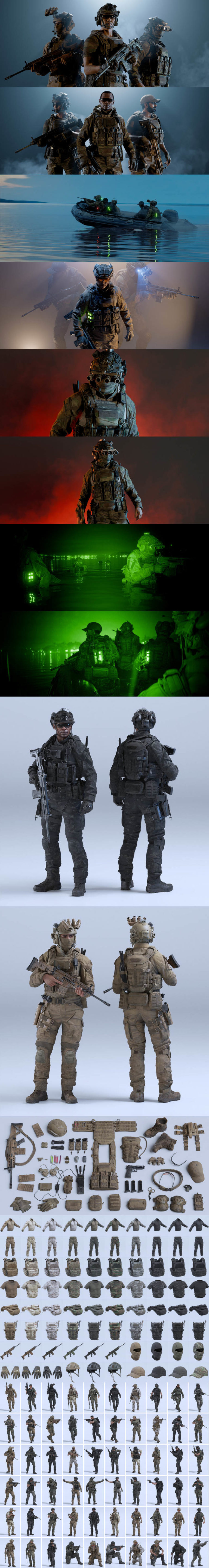 Desire FX 3d models | Special Ops – Modular Hero Character