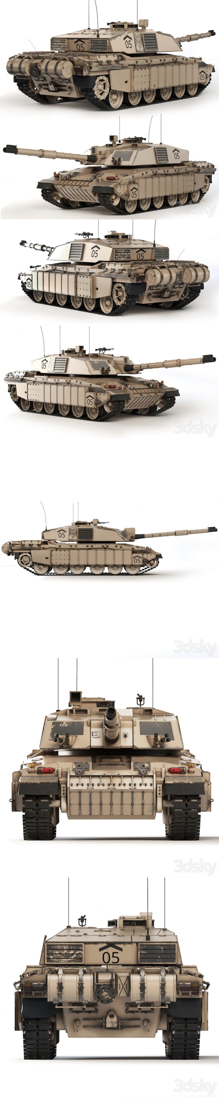Desire FX 3d models | Tank Challenger 2 2010