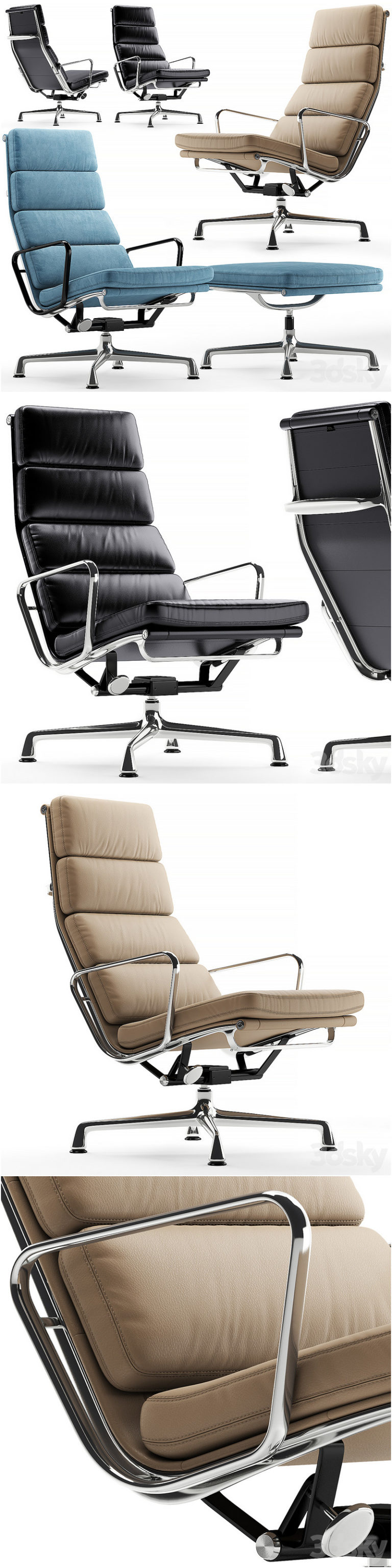 Desire FX 3d models | Vitra Soft Pad Chair – 3D Model