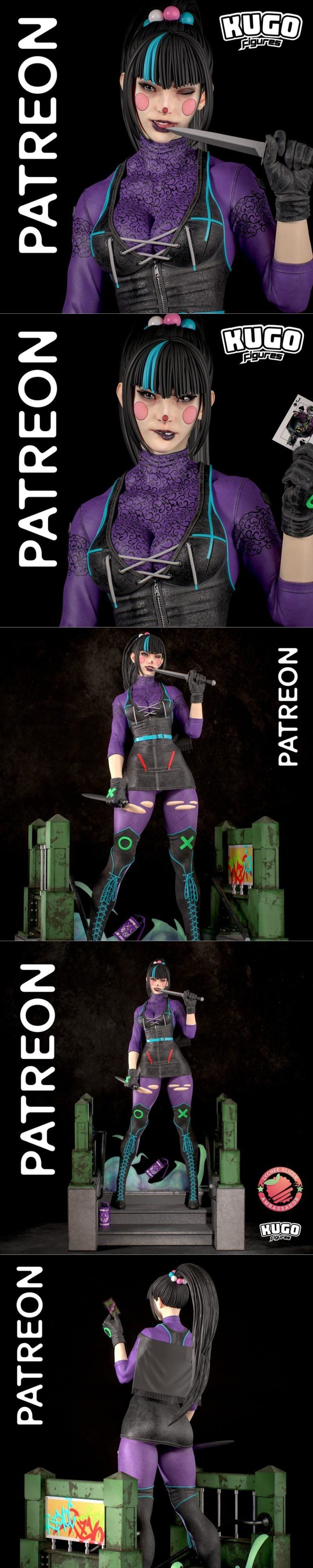 Desire FX 3d models | Kugo Figures – Punchline – 3D Print Model STL