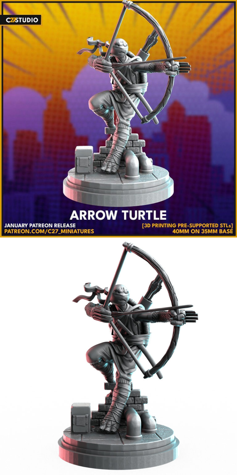 Desire FX 3d models | Arrow Turtle – 3D Print Model