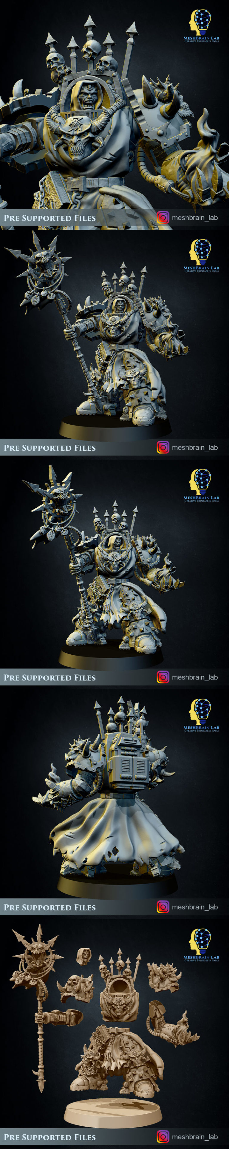 Desire FX 3d models | Chaos Terminator Sorcerer – 3D Print Model