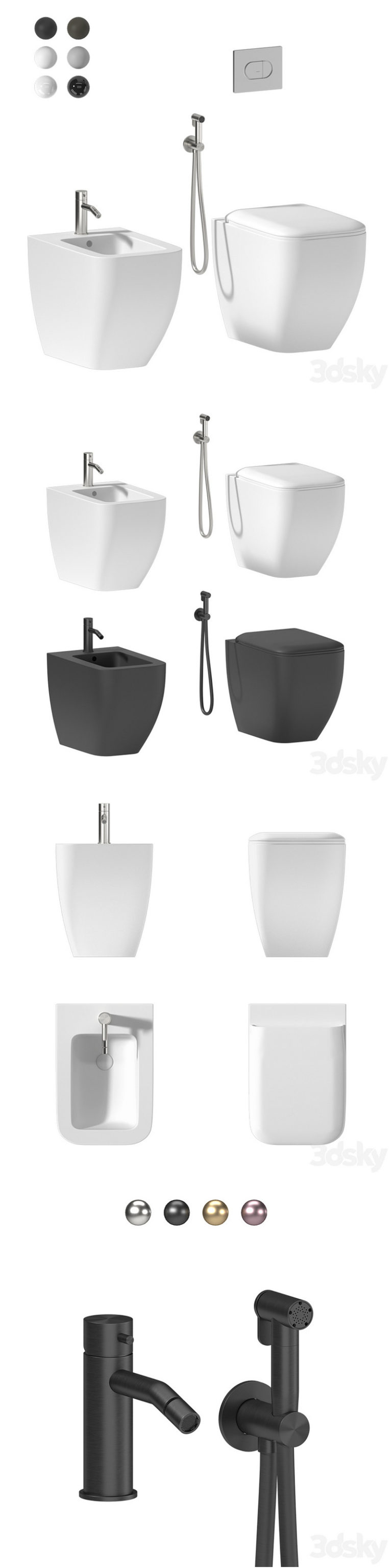 Desire FX 3d models | Cielo Shui Comfort Back to wall WC Bidet – 3D Model
