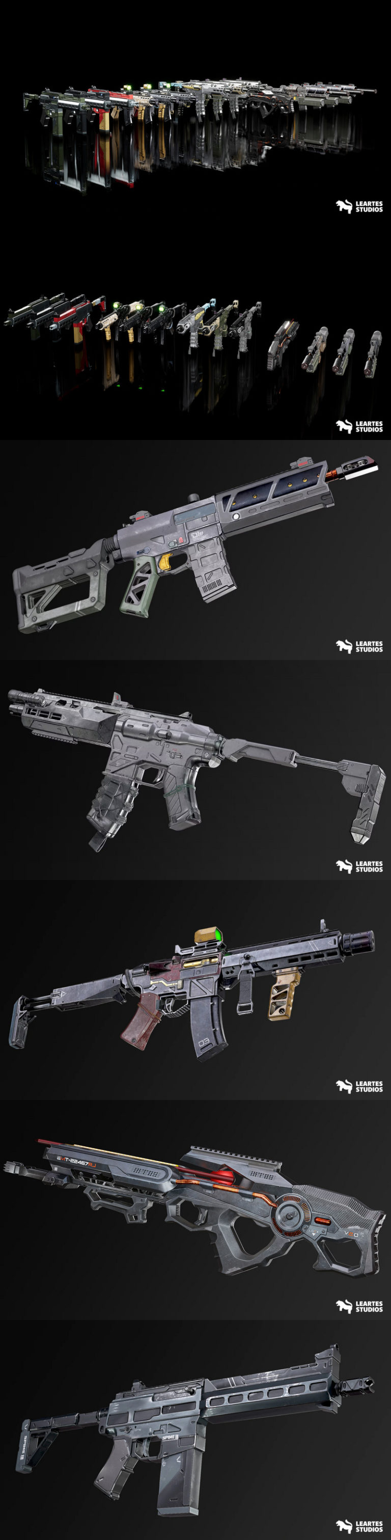 Desire FX 3d models | Cyberpunk Assault Rifles