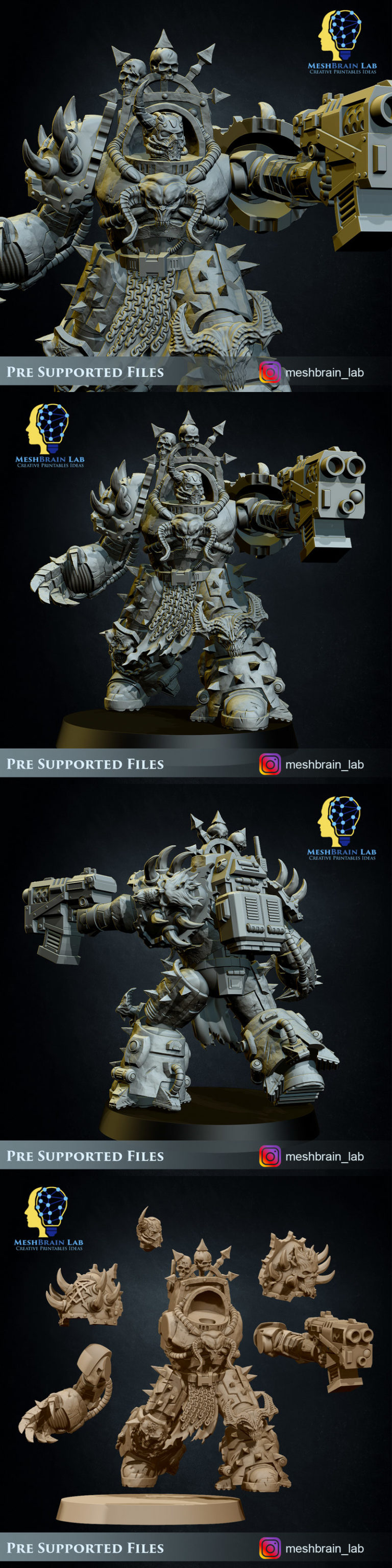 Desire FX 3d models | Doom Marine Terminator 01 – 3D Print Model