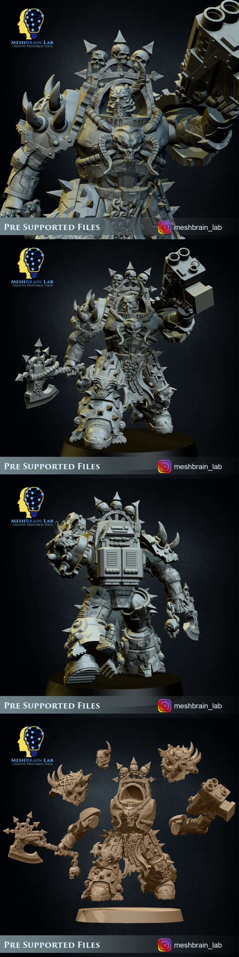 Desire FX 3d models | Doom Marine Terminator 03 – 3D Print Model