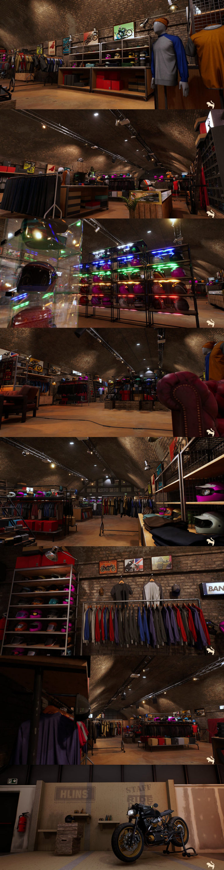Desire FX 3d models | Motorbike Shop Environment
