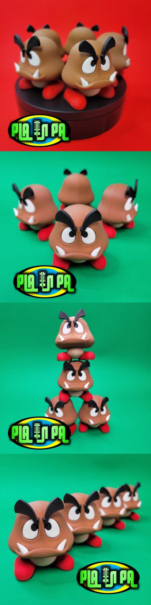 Desire FX 3d models | Paper Goomba Multi Part – 3D Print Model