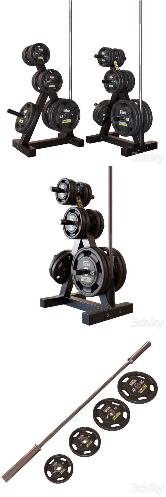 Desire FX 3d models | Powertec Weight Rack – 3D Model