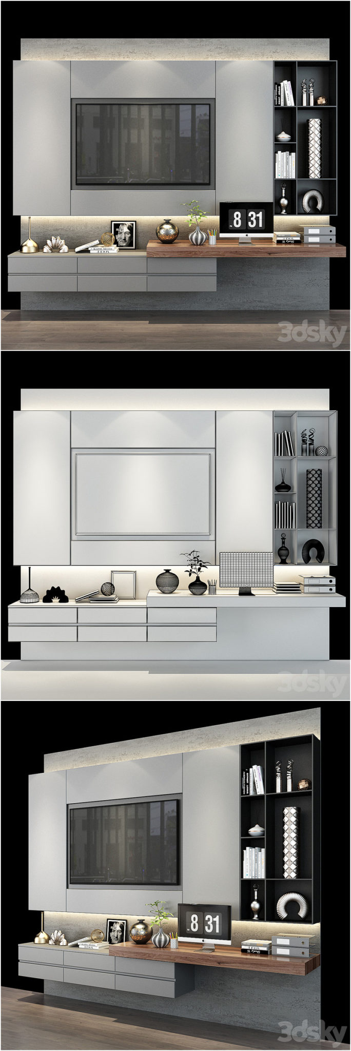 Desire FX 3d models | TV shelf 0340 – 3D Model