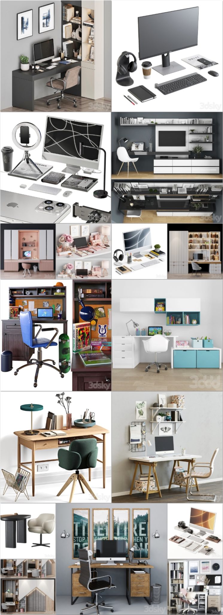 Desire FX 3d models | Workspace Set – 3D Model