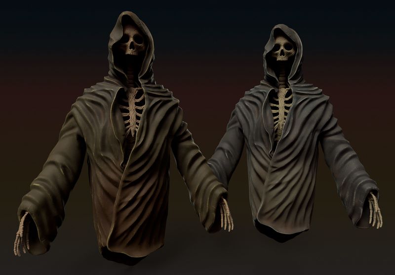 Desire FX 3d models | Wraith Skeleton Low-poly 3D model