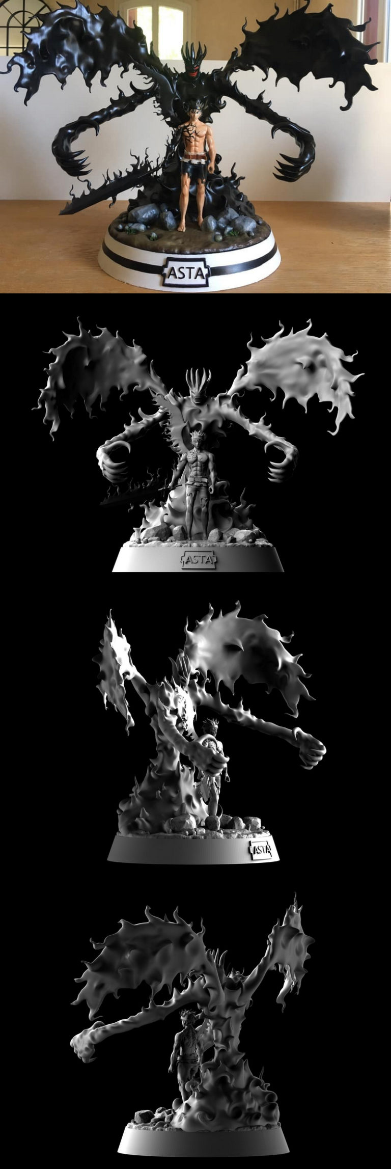 Desire FX 3d models | Black Clover – Asta – 3D Print Model