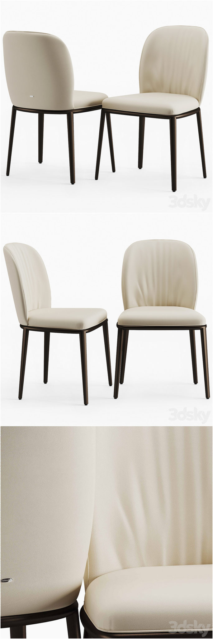 Desire FX 3d models | Cattelan Italia Chris Ml chair – 3D Model