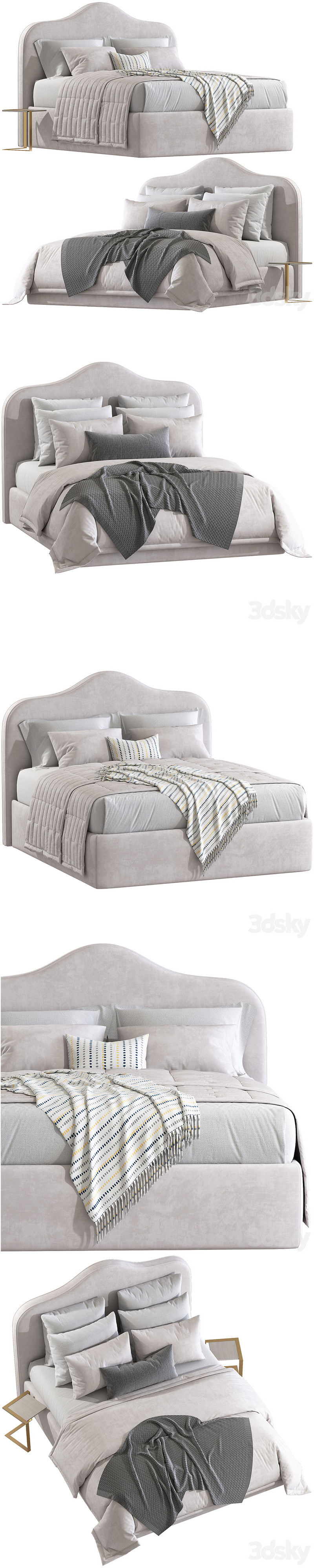 Desire FX 3d models | Double bed Marion Natural №217 – 3D Model