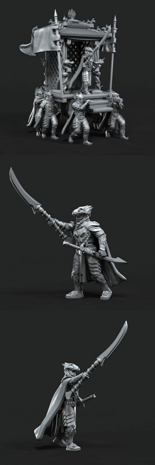 Desire FX 3d models | Emperor with Halberd and Sheathed Sword on ...