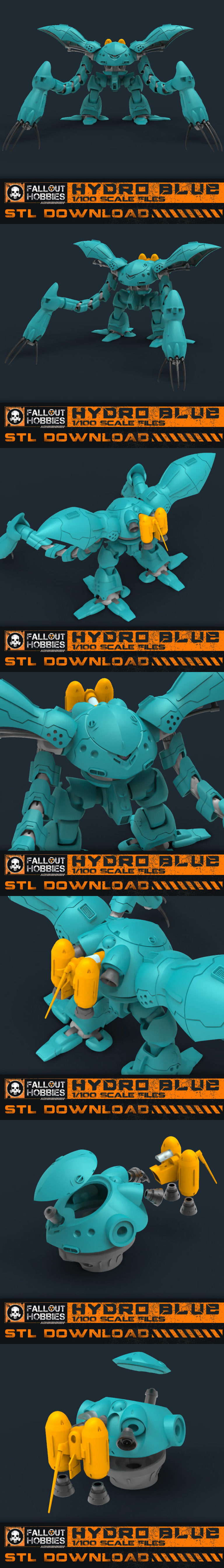 Desire FX 3d models | Hydro Blue Mecha Suit – 3D Print Model
