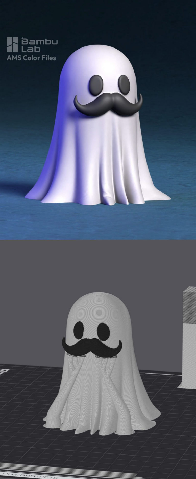 Desire FX 3d models | Mustache Ghost – 3D Print Model