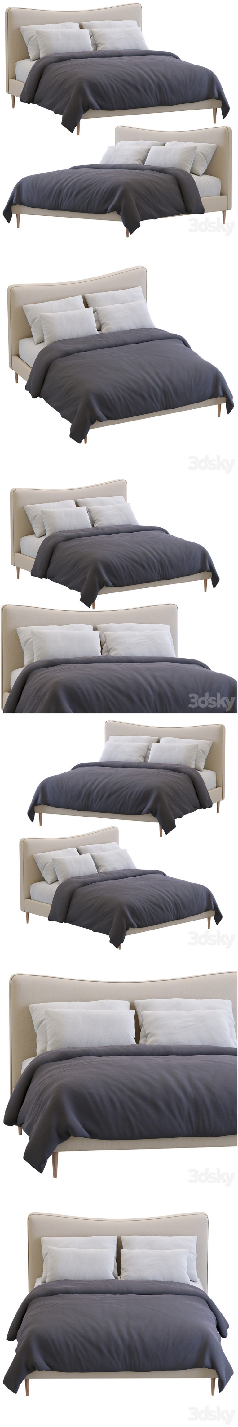 Desire FX 3d models | Myla Bed By West Elm – 3D Model