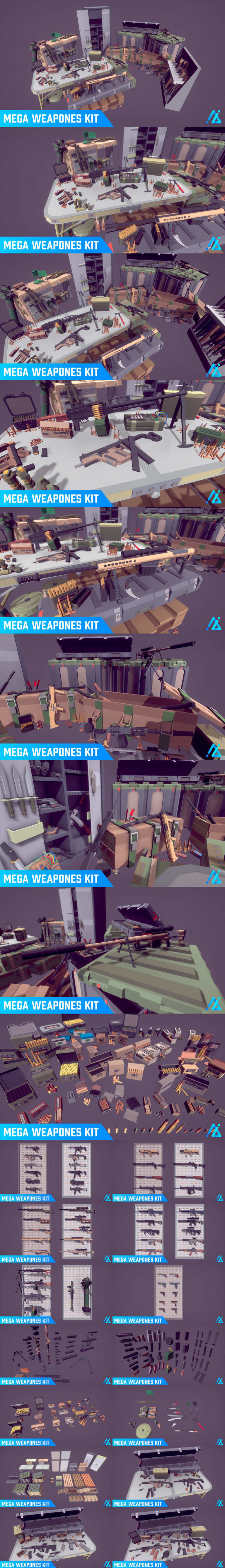Desire FX 3d models | POLY – Mega Weapons Kit