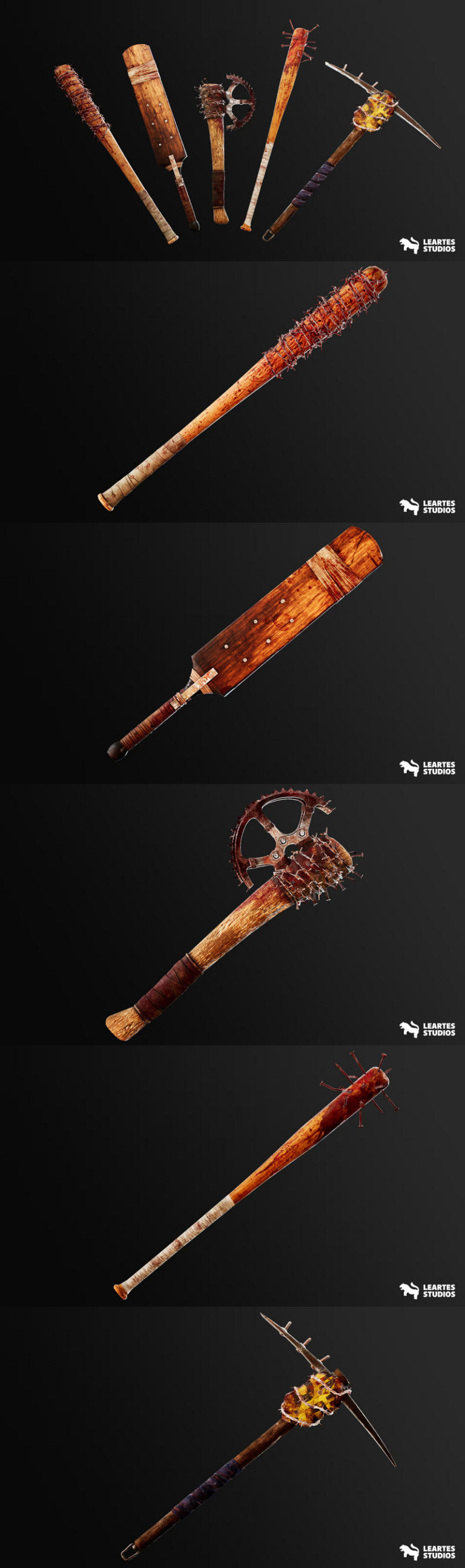 Desire FX 3d models | Post Apocalyptic Melee Weapons Vol 4