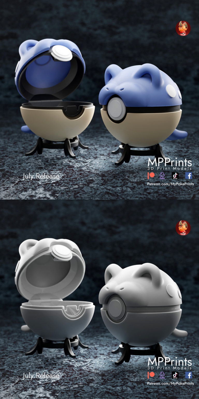 Desire FX 3d models | Spheal Pokeball – 3D Print Model