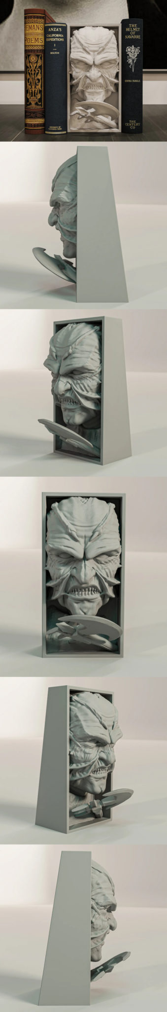 Desire FX 3d models | The Creeper Book Nook and Wall Mout – 3D Print Model