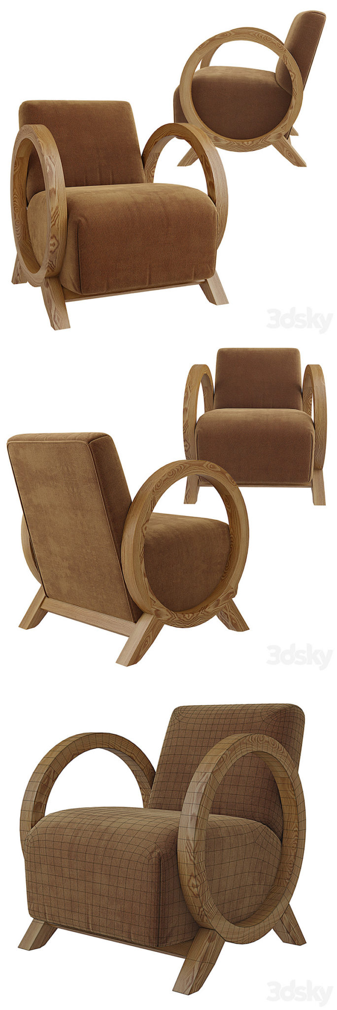 Desire FX 3d models | Vintage Berti Chair by La Redoute Interiors – 3D ...
