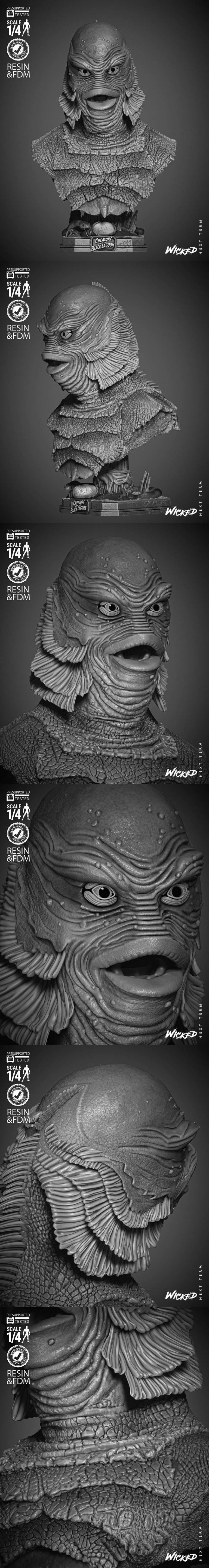 Desire FX 3d models | WICKED – Creature Of The Black Lagoon Portrait ...