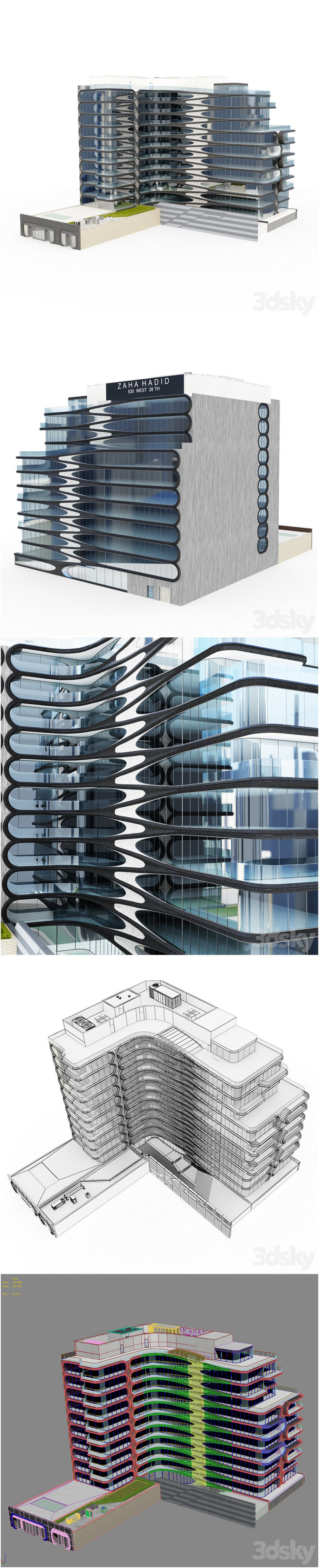 Desire FX 3d models | Zaha Hadid Building 520 West 28th Street NY – 3D ...