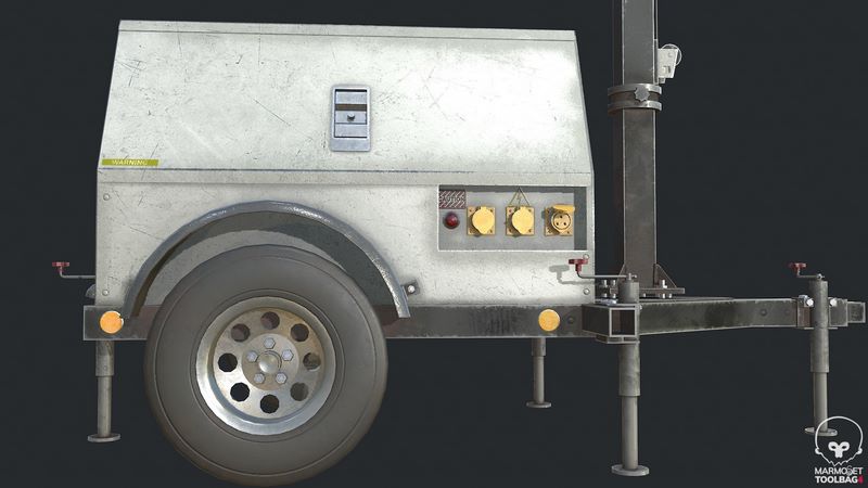 Desire FX 3d models | PBR Mobile Light Tower Generator – Portable ...