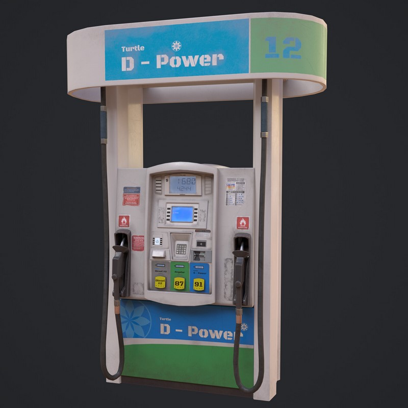 Desire FX 3d models | Modern American Style Gas Pump