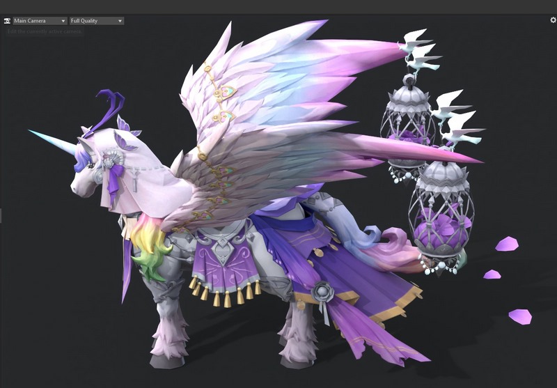 Desire FX 3d models | Pegasus fairy tale unicorn 3D model