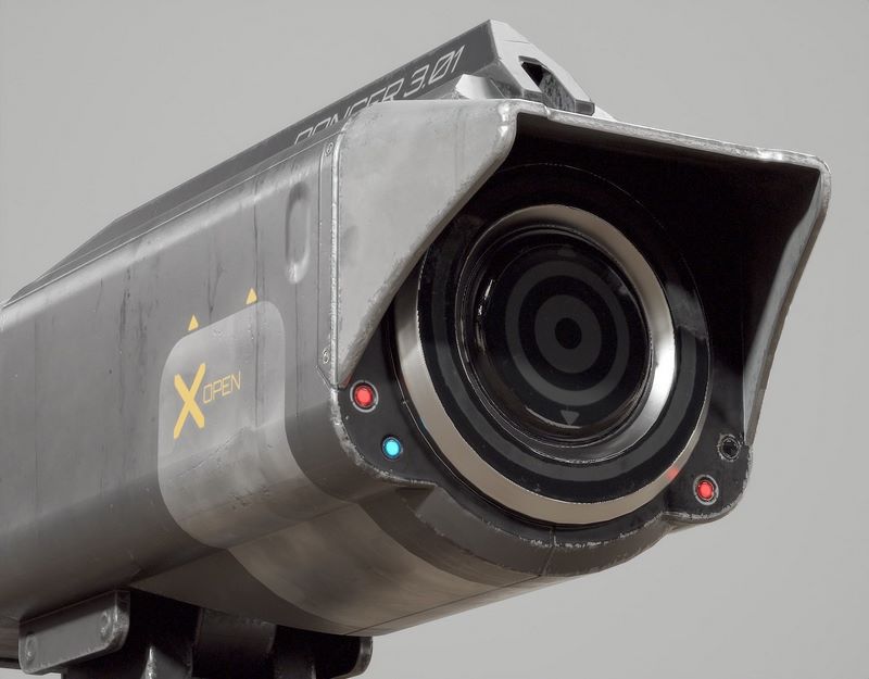 Desire FX 3d models | Sci-fi Security Camera PBR Low-poly 3D model