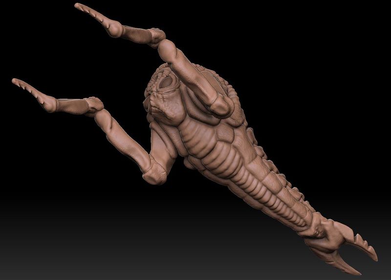 Desire FX 3d models | Mutant Shrimp Low-poly 3D model