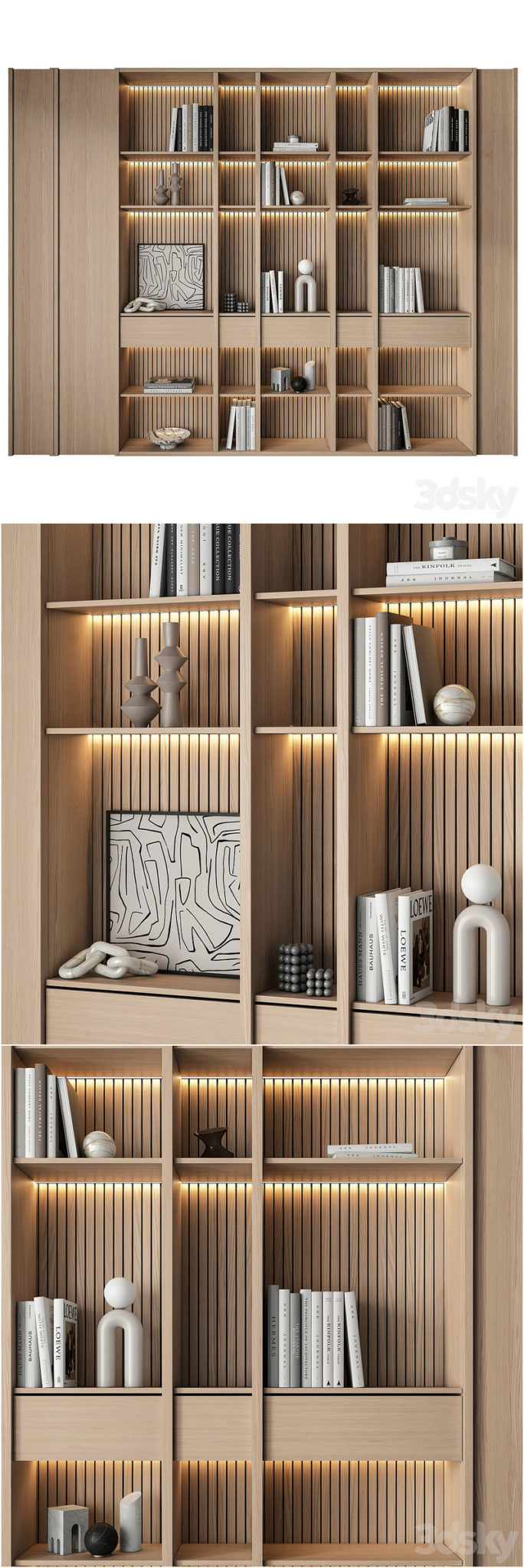 Desire FX 3d models | Bookcase 029 – 3D Model