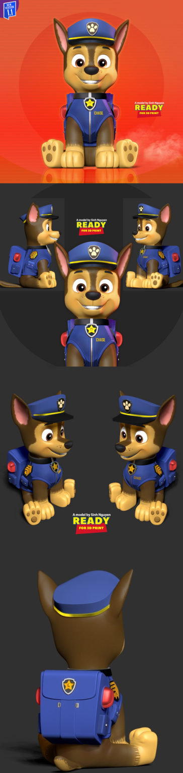 Desire FX 3d models | Chase – Paw Patrol – 3D Print Model