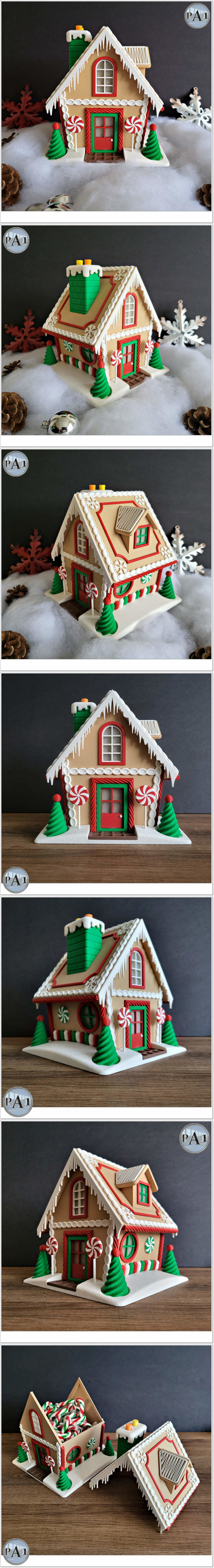Desire FX 3d models | Christmas Gingerbread House – 3D Print Model