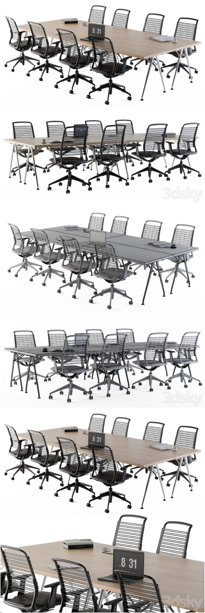 Desire FX 3d models | Conference Table Set For Office – 3D Model