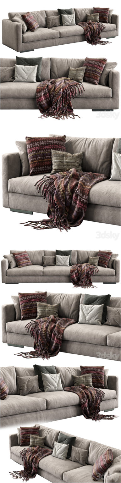 Desire FX 3d models | Flexform Sofa MAGNUM – 3D Model – 3D Model