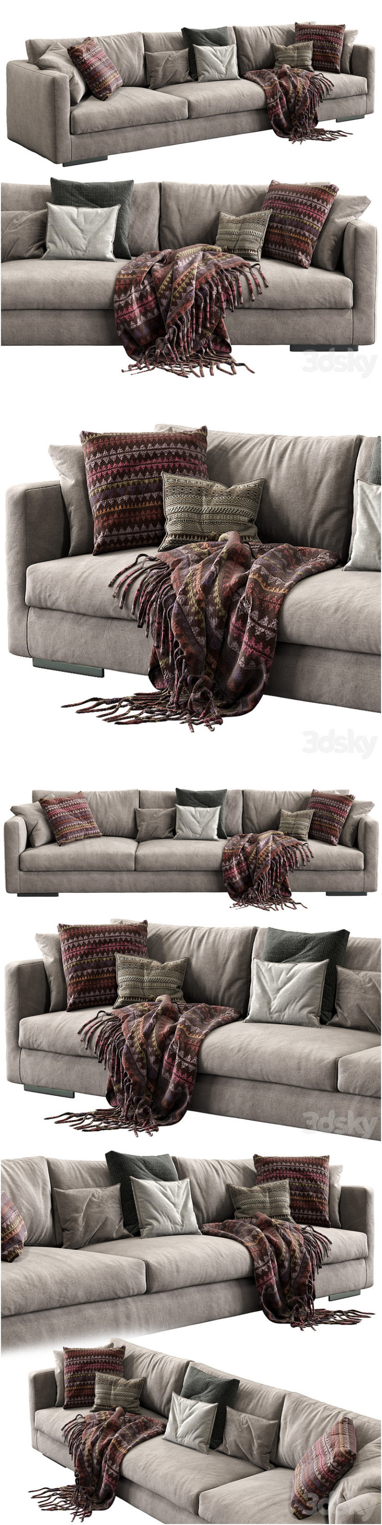 Desire FX 3d models | Flexform Sofa MAGNUM – 3D Model – 3D Model