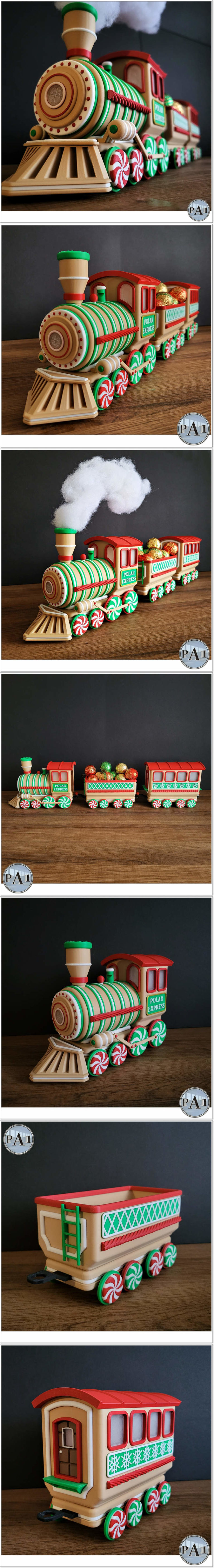 Desire FX 3d models | Illuminated Christmas Gingerbread Train – 3D ...