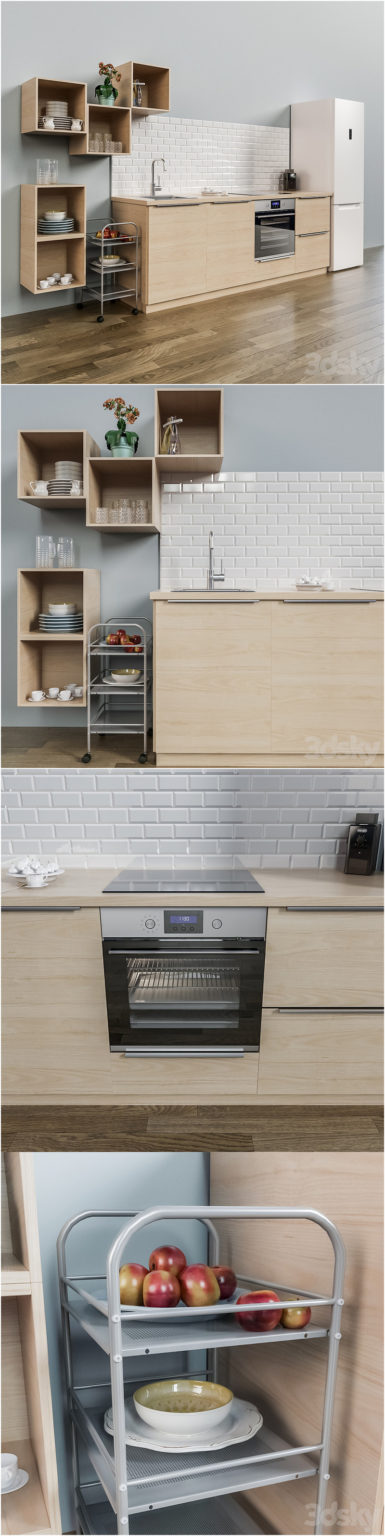Desire FX 3d models | Kitchen IKEA method with facade ASKERSUND – 3D Model