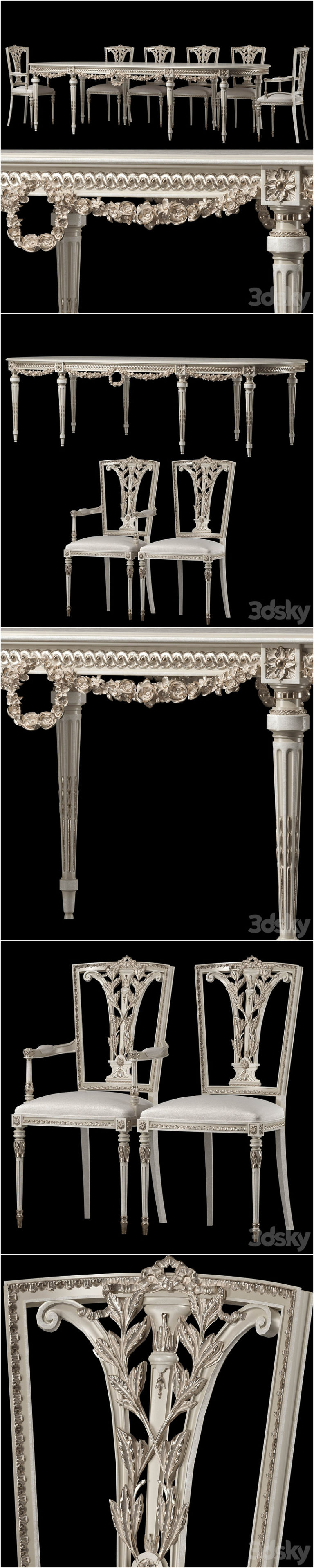 Desire FX 3d models | Kosovart daphne table and chair – 3D Model