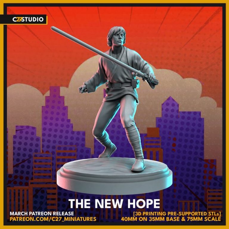 Desire FX 3d models | Luke Skywalker – The New Hope – 3D Print Model