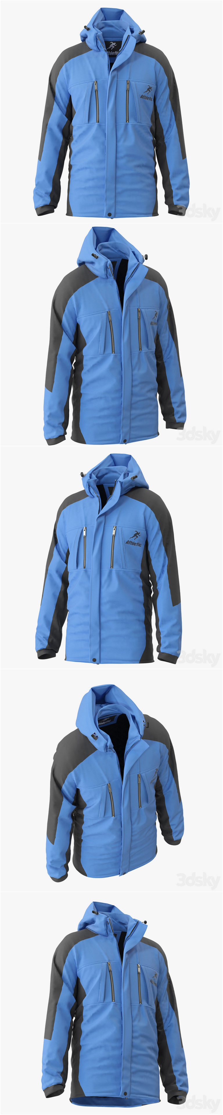 Desire FX 3d models | Men Waterproof Mountain Jacket – 3D Model